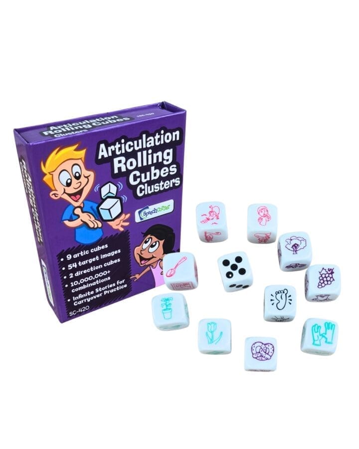 Articulation Rolling Cubes Clusters - Speech Corner
