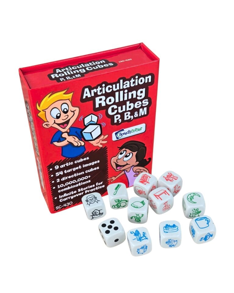 Articulation Rolling Cubes P/B/M - Speech Corner