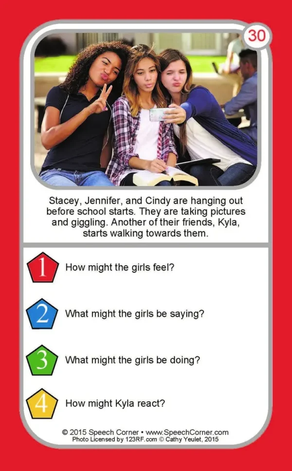 Perspective Taking Tweens & Teens Double Dice Add-On Deck - Speech Corner