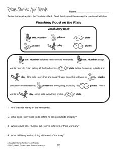 Articulation Stories For Carryover Practice - Speech Corner