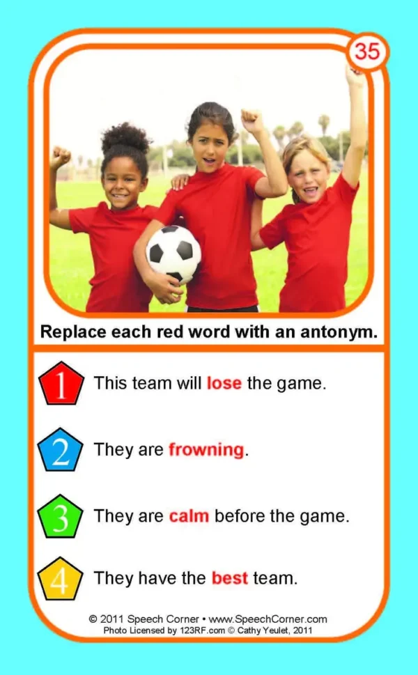 Synonyms & Antonyms Double Dice Add-On Deck - Speech Corner