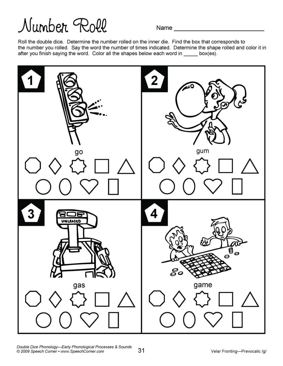 Double Dice Articulation Workbook Combo (WB-2100, 2101, 2102, 2103 ...