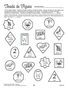 Double Dice Articulation - Spanish - Speech Corner