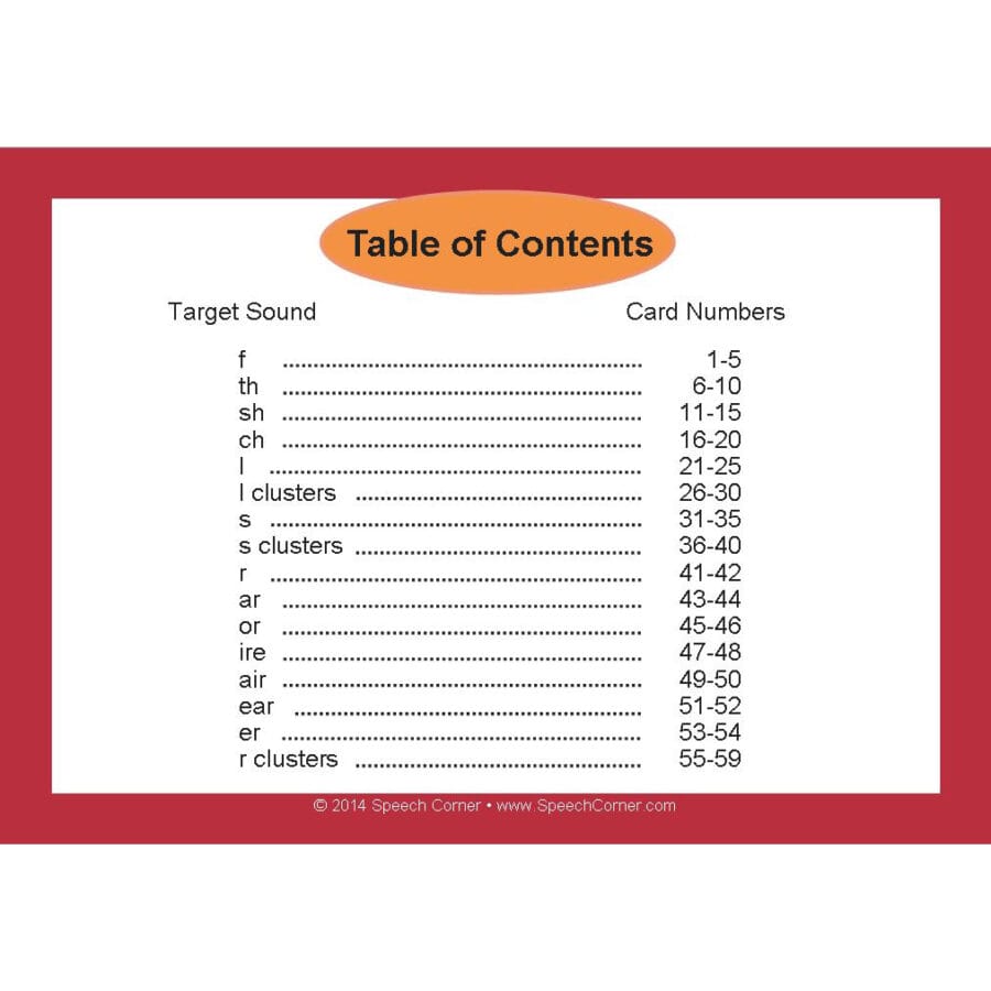 Articulation Carryover - Speech Corner Photo Cards - Speech Corner