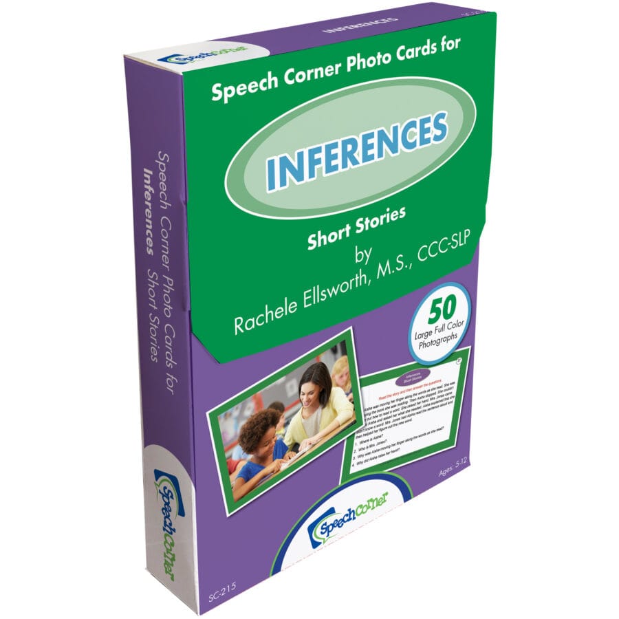 Inferences for Short Stories - Speech Corner Photo Cards - Speech Corner