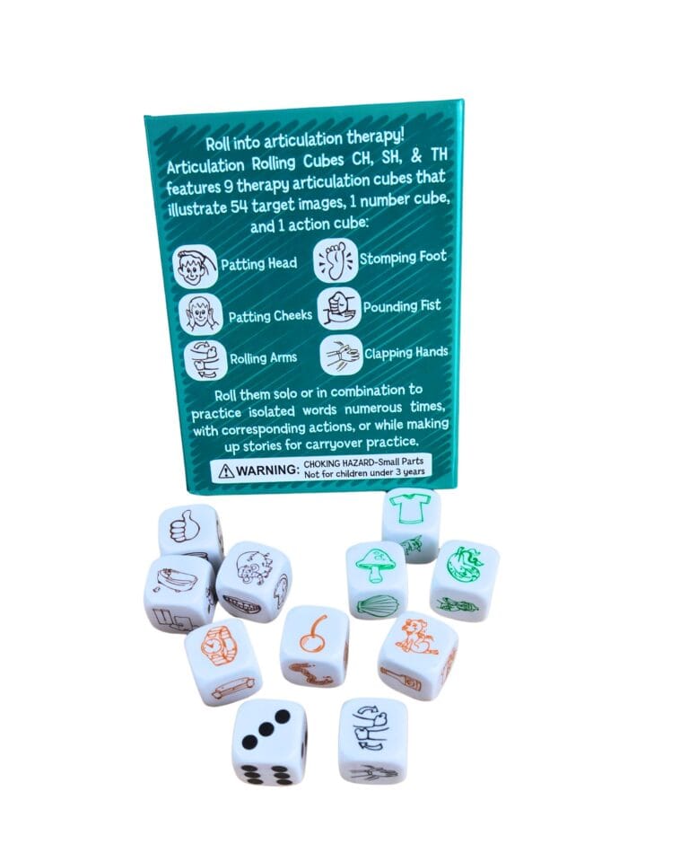 Articulation Rolling Cubes Ch/Sh/Th - Speech Corner