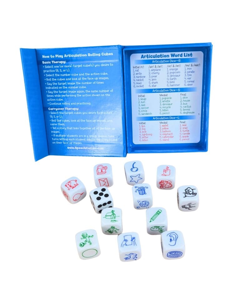 Articulation Rolling Cubes R/S/L - Speech Corner