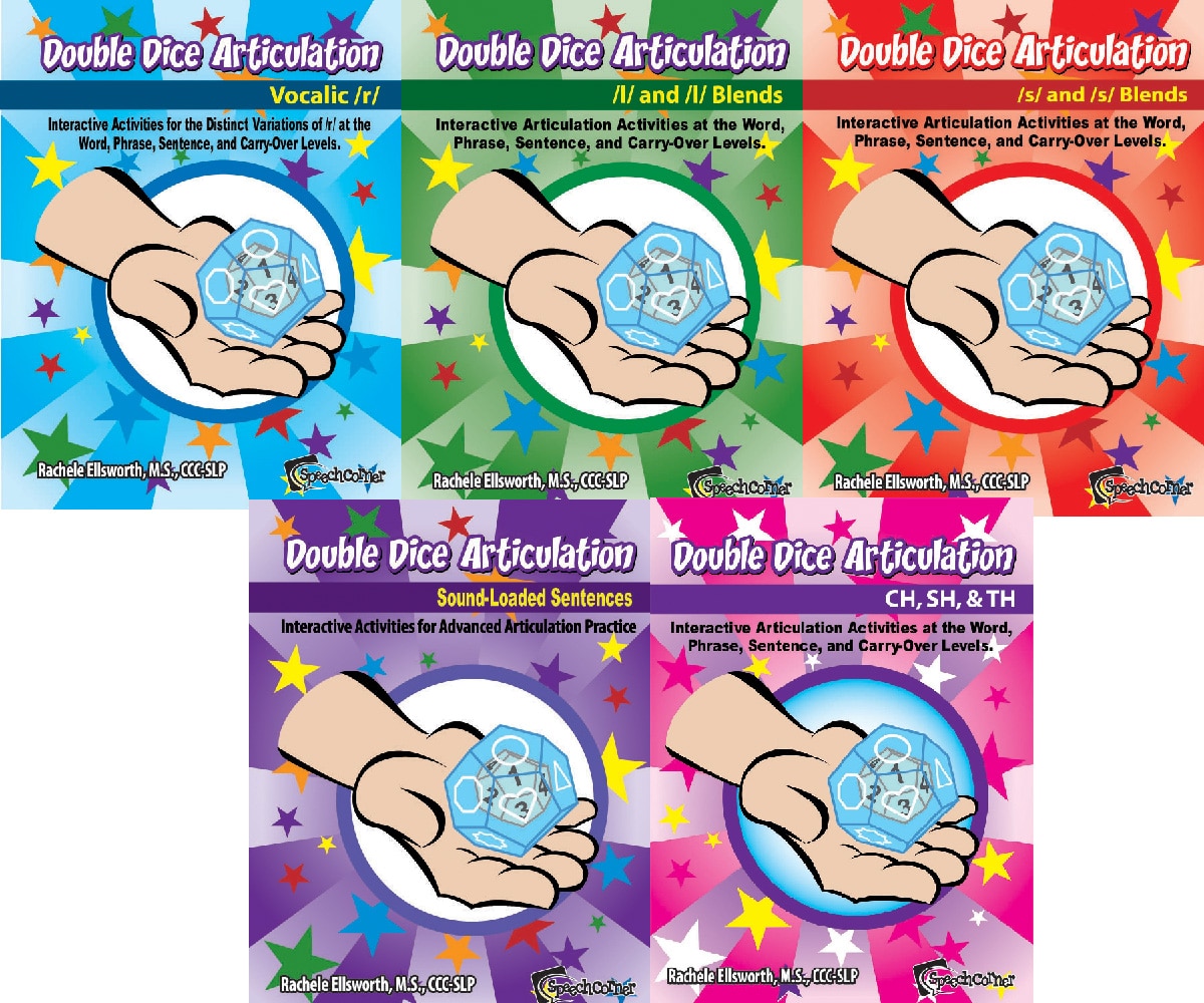 Double Dice Articulation Workbook Combo (WB-2100, 2101, 2102, 2103 ...