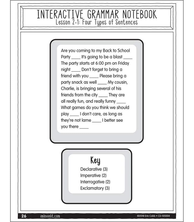 Interactive Grammar Notebook - Speech Corner