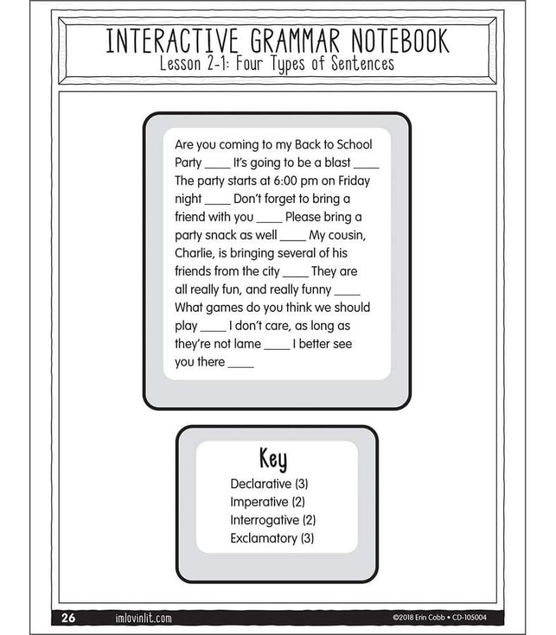 Interactive Grammar Notebook - Speech Corner
