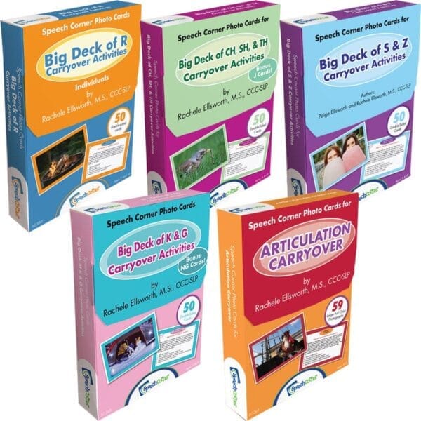 Articulation Carryover - Speech Corner Photo Cards - Speech Corner