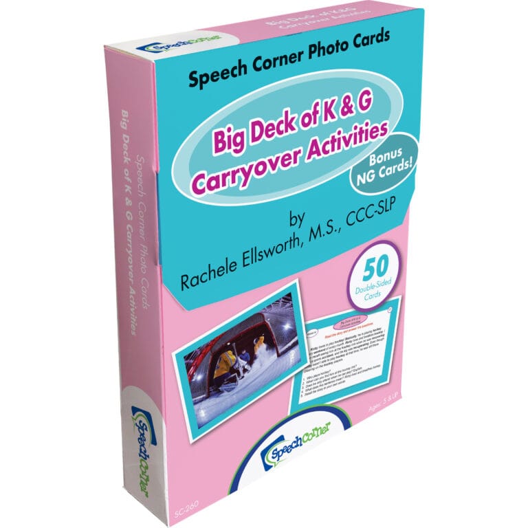 Big Deck of K & G Carryover Activities - Speech Corner Photo Cards ...