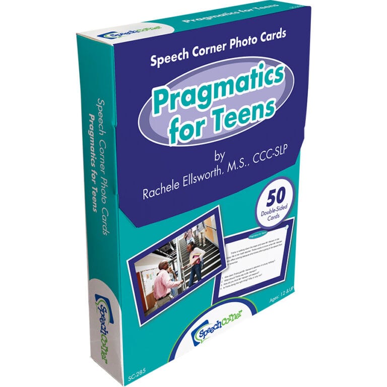 Pragmatics for Kids - Speech Corner Photo Cards - Speech Corner