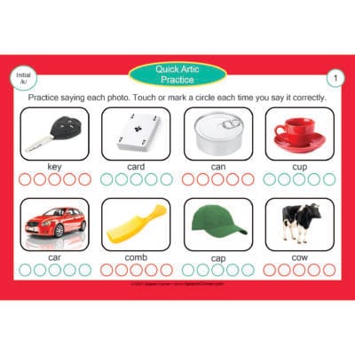 Quick Artic Practice - Speech Corner Photo Cards - Speech Corner