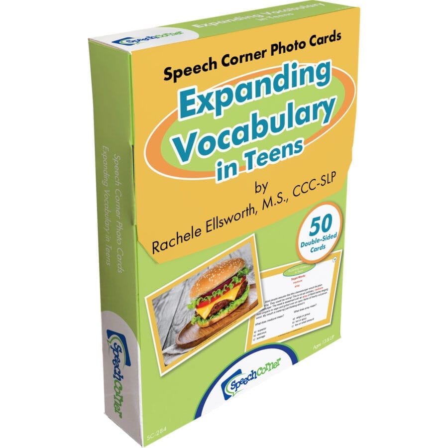 Expanding Vocabulary in Teens - Speech Corner Photo Cards - Speech Corner