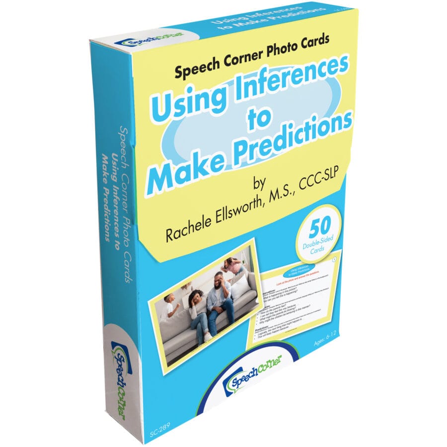 Using Inferences To Make Predictions - Speech Corner Photo Cards ...