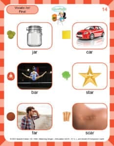 Balancing Burger Articulation Companion Cards Set #1: R, S, L, and ...