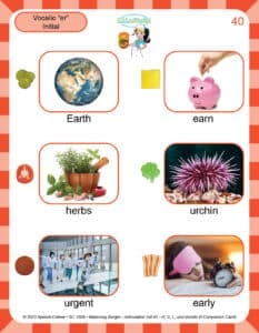 Balancing Burger Articulation Companion Cards Set #1: R, S, L, and ...