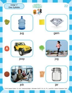 Balancing Burger Articulation Companion Cards Set #2: CH, SH, TH, J ...