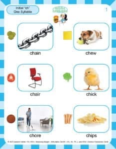 Balancing Burger Articulation Companion Cards Set #2: CH, SH, TH, J ...