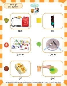 Balancing Burger Articulation Companion Cards Set #3: K,G,T,D,P,B,F,V,Z ...