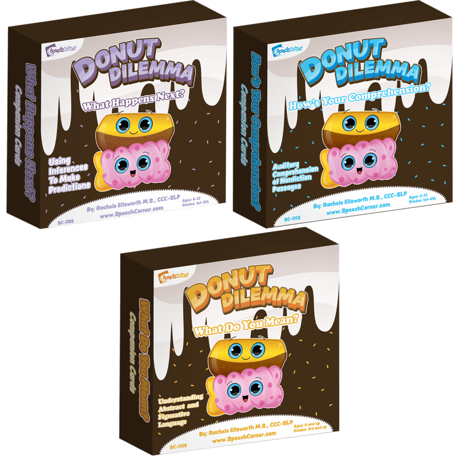 Donut Dilemma - Companion Card Bundle (SC-1105, 1115, 1120) - Speech Corner