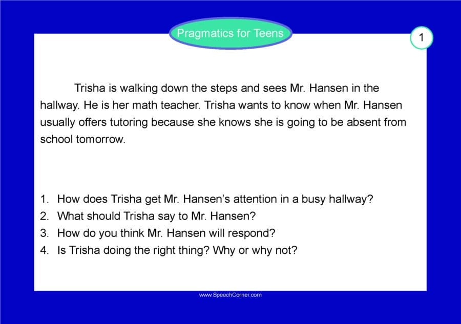 Speech Corner Photo Card Bundle - Adolescents (SC-291, 296, 285 ...