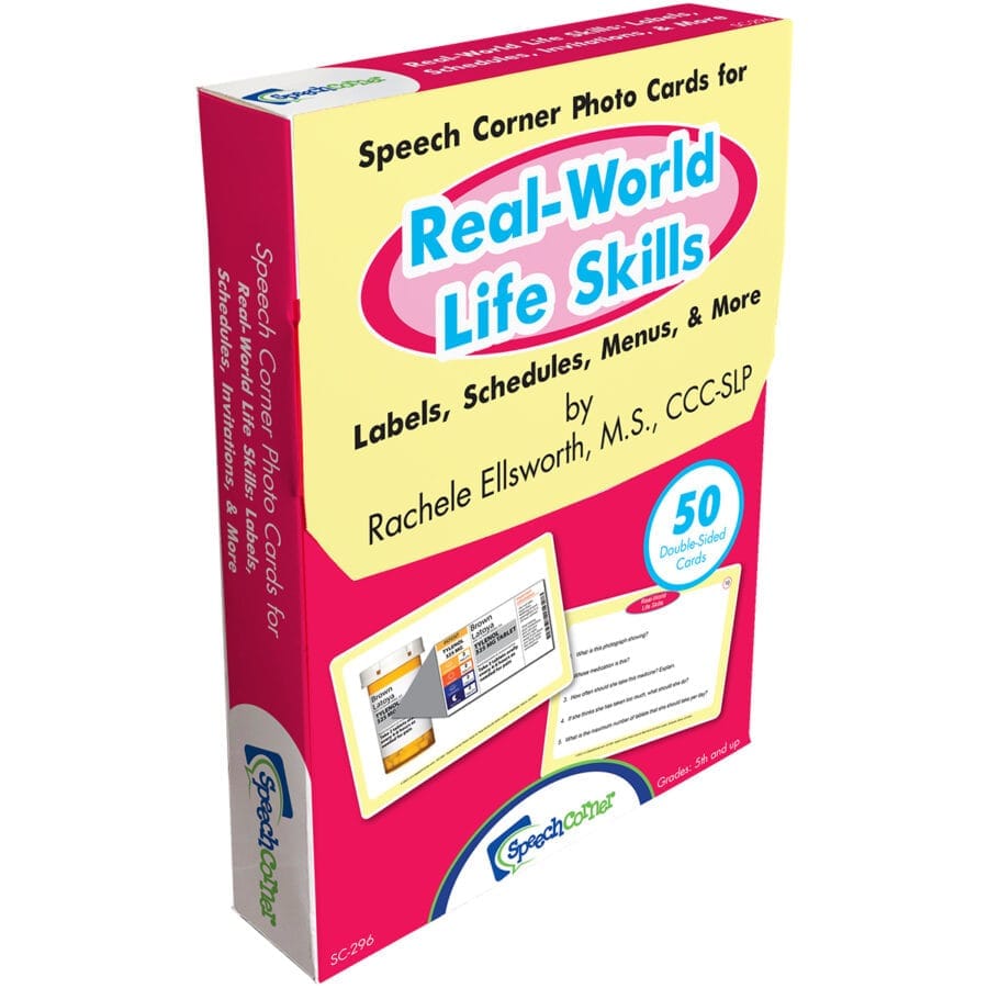Real-World Life Skills - Speech Corner Photo Cards - Speech Corner