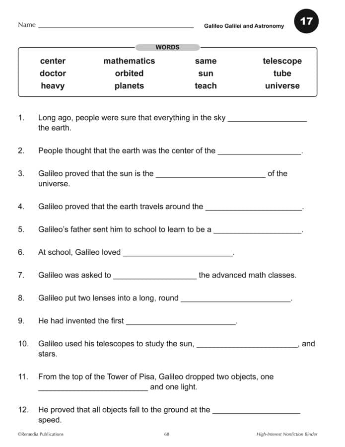 High-Interest Nonfiction Binder 1 - Speech Corner