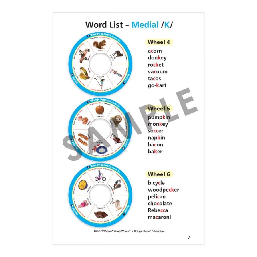 Webber Wordy Wheels Bundle - Speech Corner