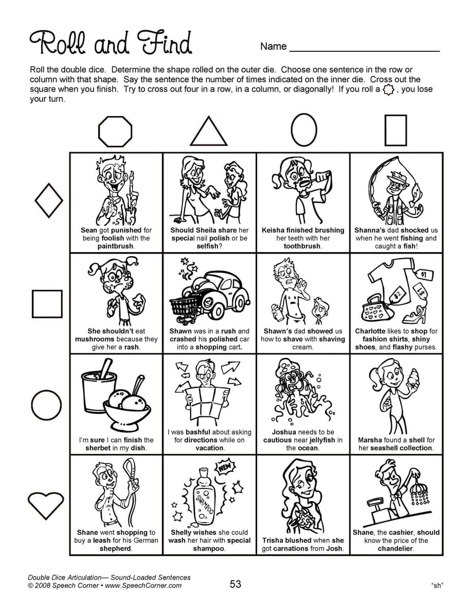 Carryover Double Dice Articulation Bundle - Speech Corner