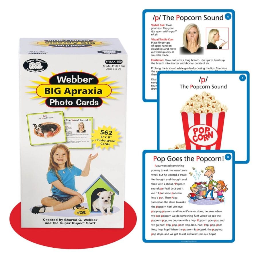 Webber Big Apraxia Photo Cards - Speech Corner