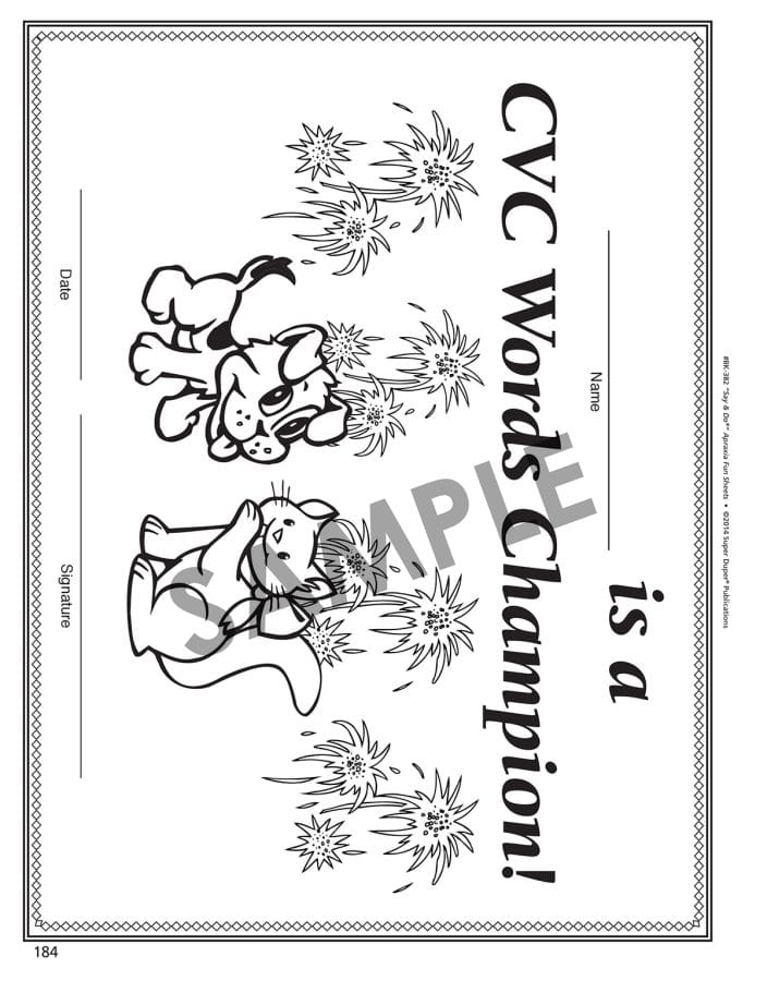 Say and Do Apraxia Fun Sheets - Speech Corner