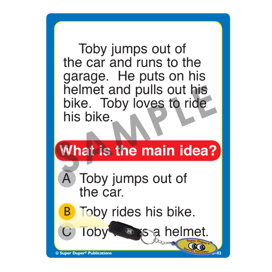 What is the Main Idea Secret Decoder - Speech Corner