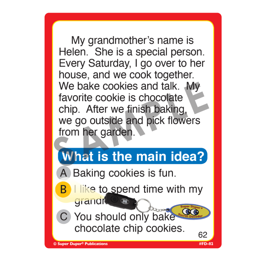 What is the Main Idea Secret Decoder - Speech Corner