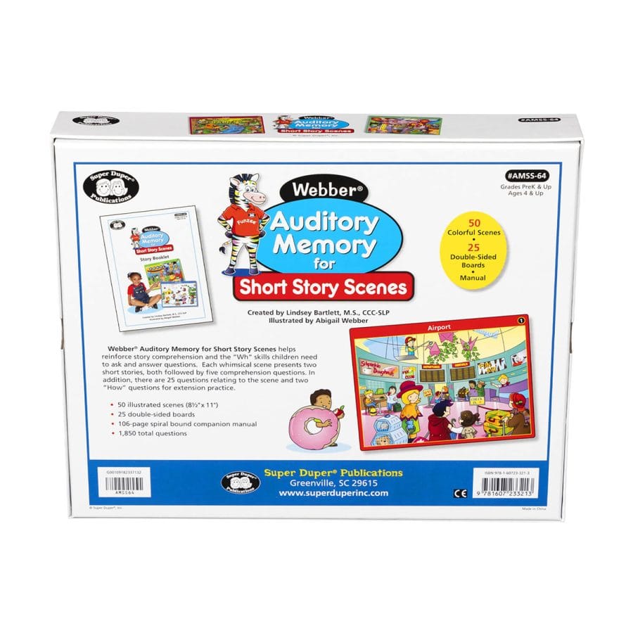 Webber Auditory Memory for Short Story Scenes - Speech Corner