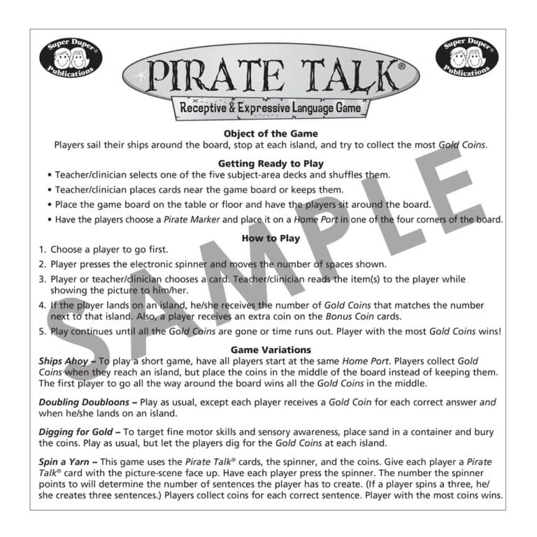 Pirate Talk - Speech Corner