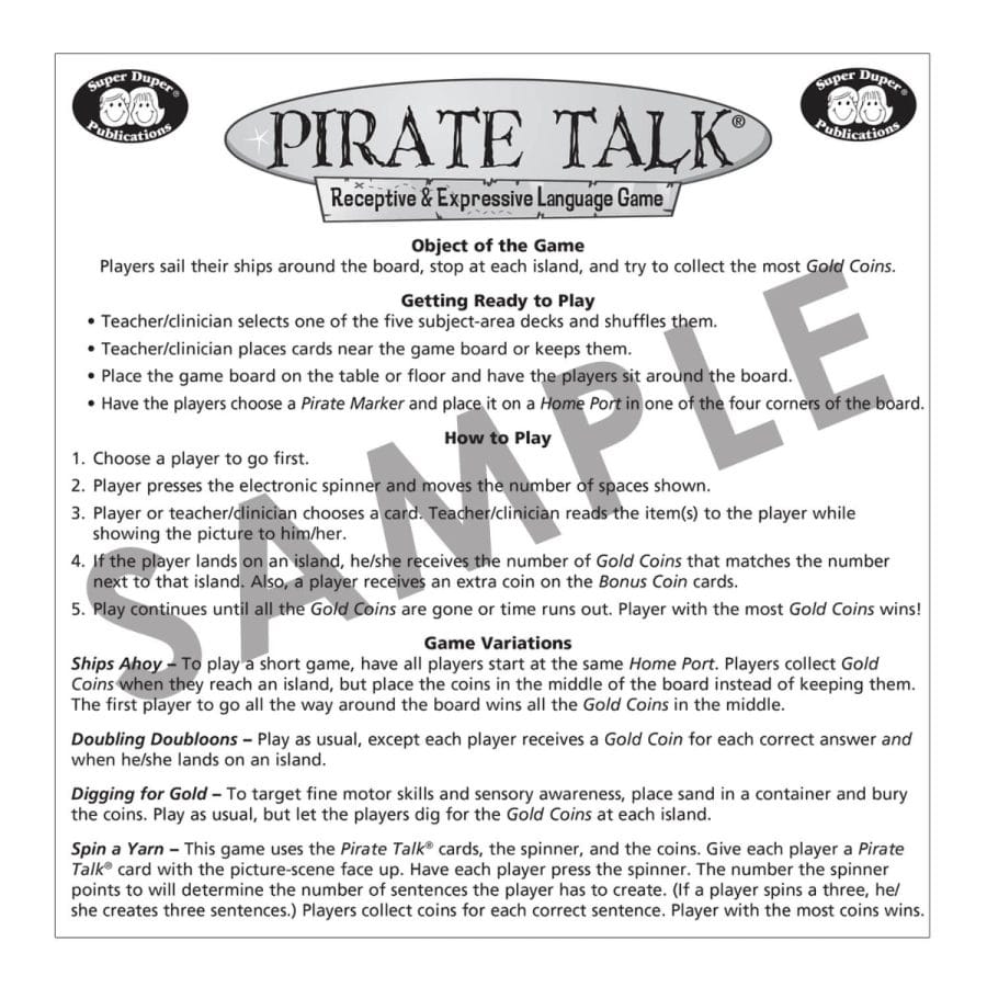 Pirate Talk - Speech Corner