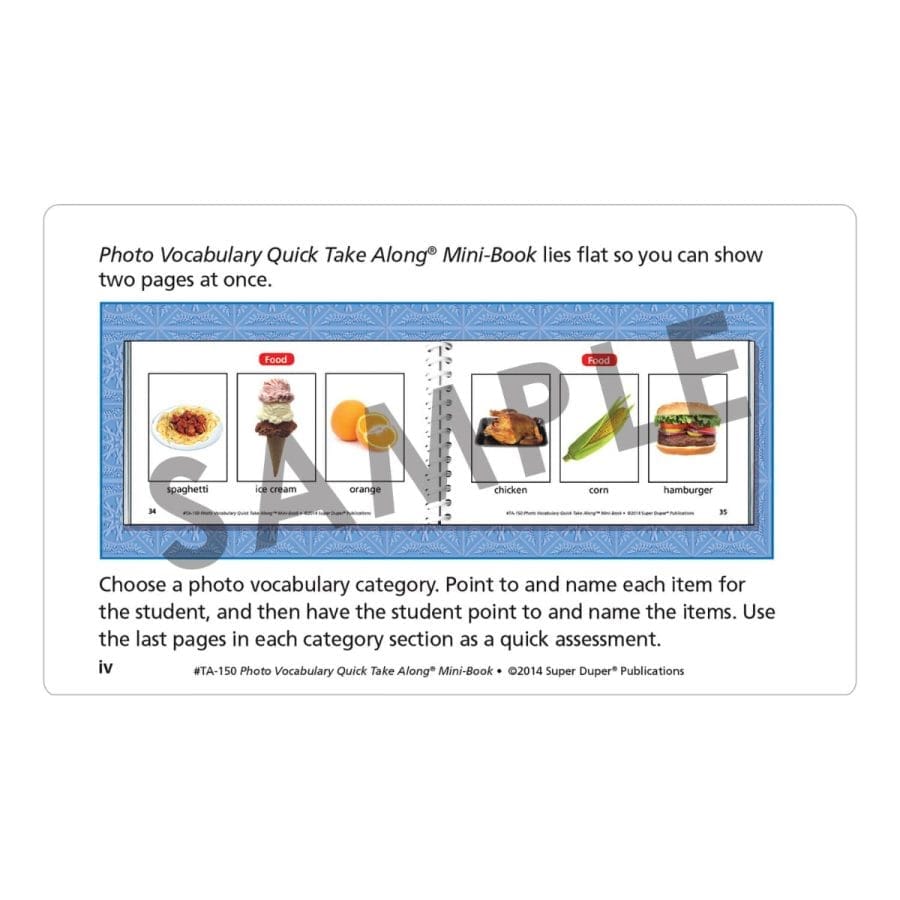 Photo Vocabulary Quick Take Along - Speech Corner