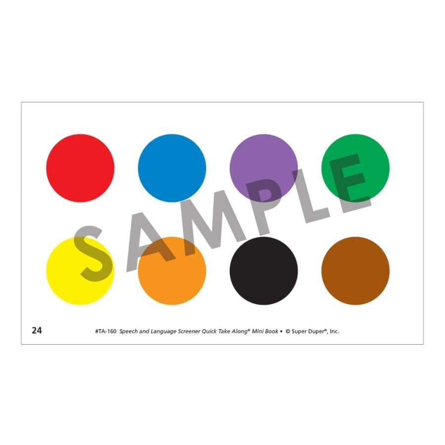 Speech & Language Screener Quick Take Along *This item has been ...