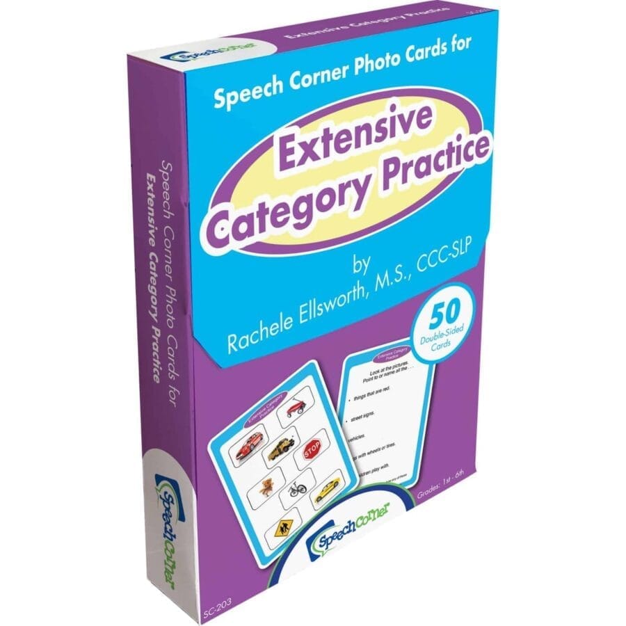 Speech Corner Photo Cards for Extensive Category Practice - Speech Corner