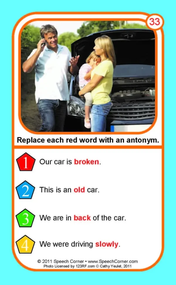 Synonyms & Antonyms Double Dice Add-On Deck - Speech Corner