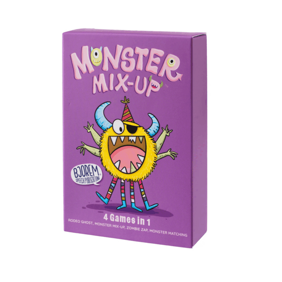 Monster Mix-Up Card Game 4 Game in 1 - Speech Corner