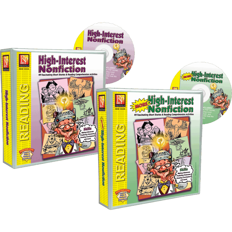 High-Interest Nonfiction Both Binders and CDs - Speech Corner