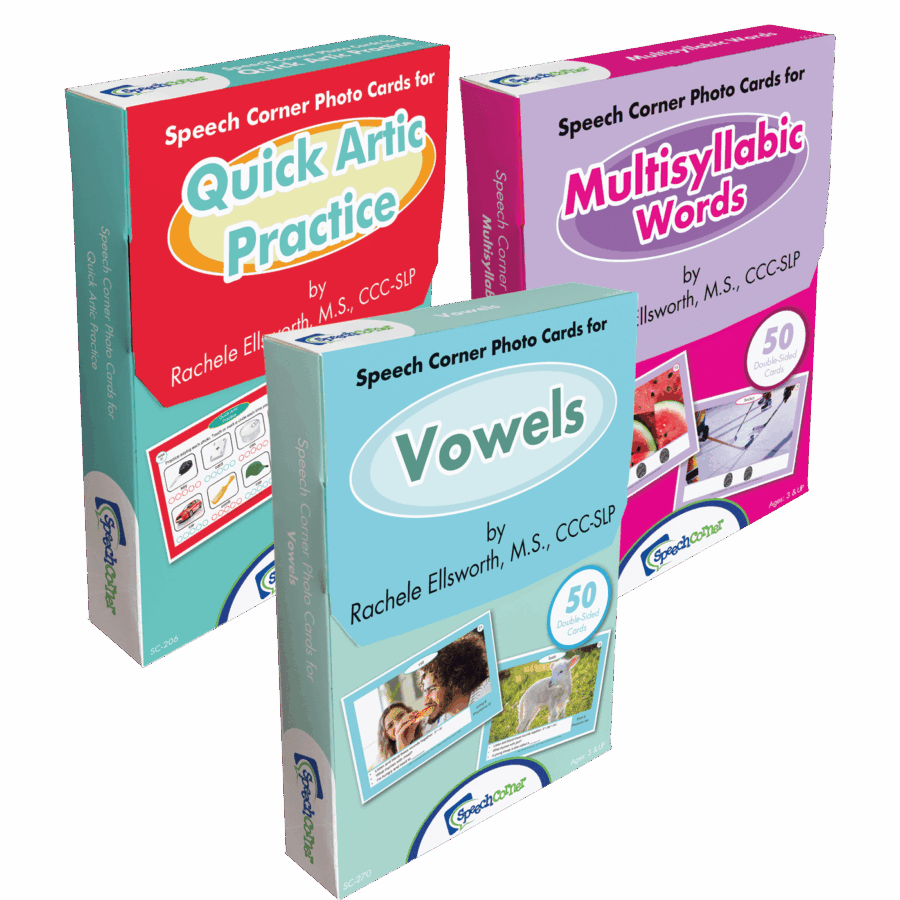 Speech Corner Photo Card Bundle-Beginning Articulation (SC-206, 265 ...