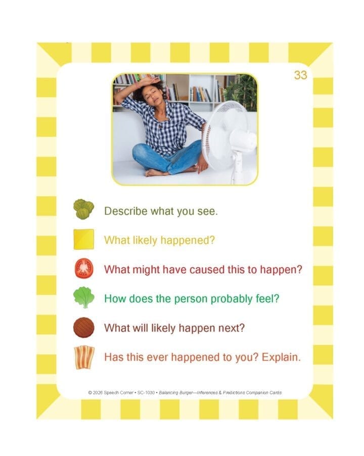 Balancing Language Burger Companion Card Bundle Set #2: SC-1025, 1030 ...