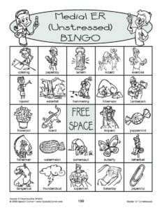 Vocalic R Reproducible Bingo - Speech Corner