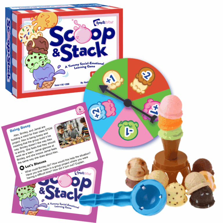 Scoop & Stack - A Yummy Social-Emotional Learning Game - Speech Corner